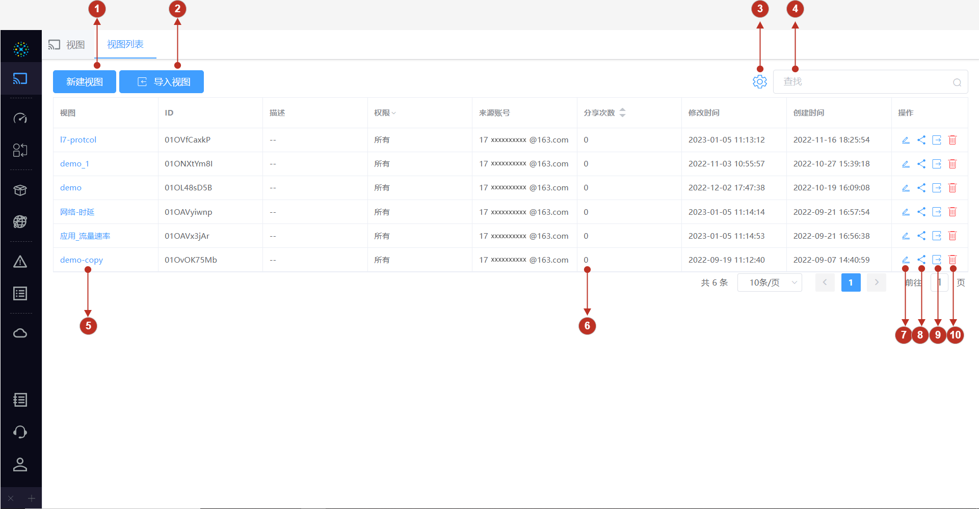 视图列表 | DeepFlow Docs